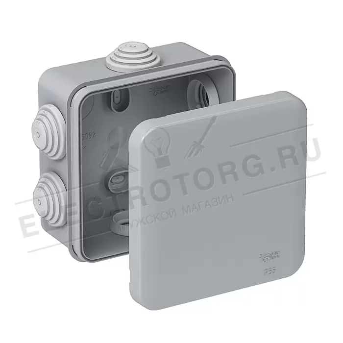 Коробка разветвительная о/у сер IP55 85х85х40 Schneider Electric (1/72 ...