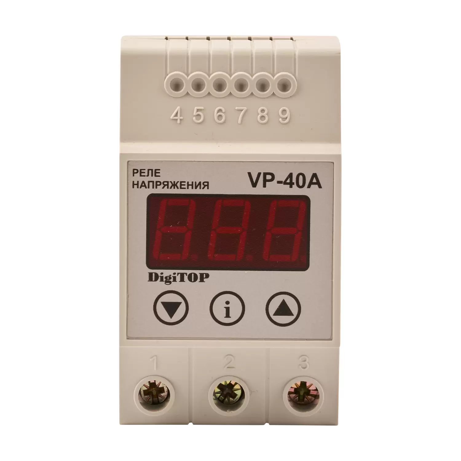 Реле напряжения 40A на DIN рейку Vp-40A DigiTOP в Москве